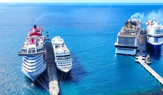Five cruise ships dock at Port Zante with more than 12,000 passengers ...